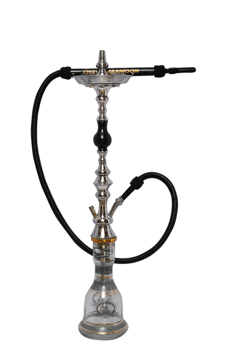 Khalil Mamoon Single Black Pearl 2 Door Hookah – 5StarHookah